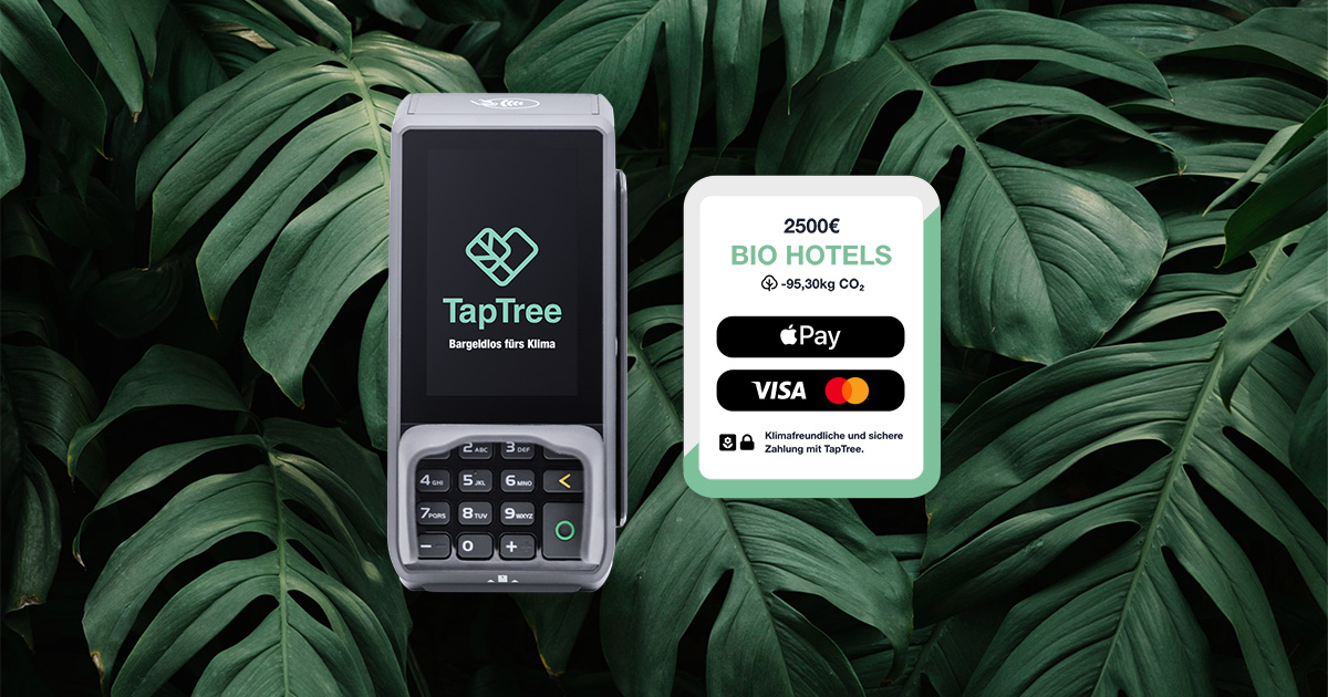 Accept payments more sustainable and combat climate change | TapTree